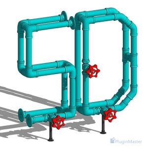 VBO-Piping管道生成免费版-SketchUp插件大师